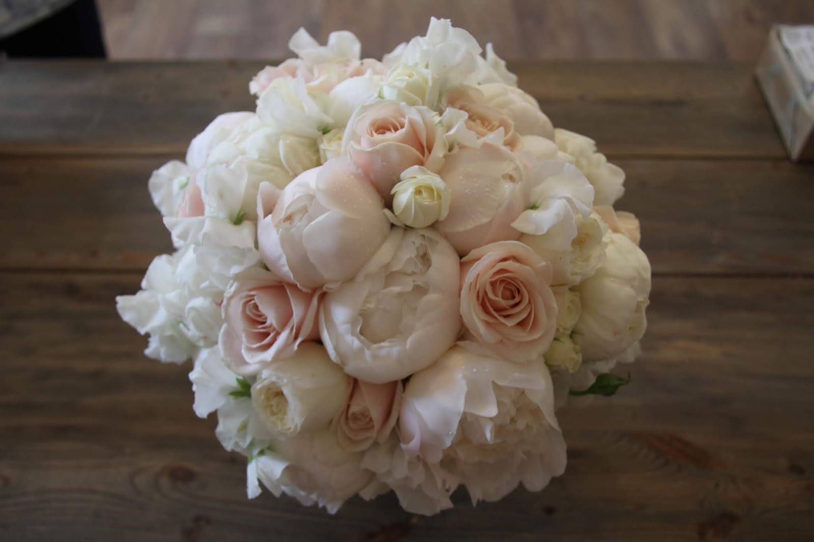 Beautiful Peonies, Roses & Sweet Peas for Claire & David at St Annes ...