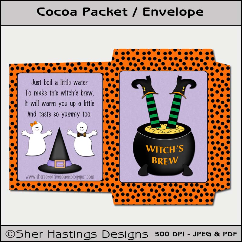 Sher's Creative Space: Freebie - Witch's Brew Hot Cocoa Printable