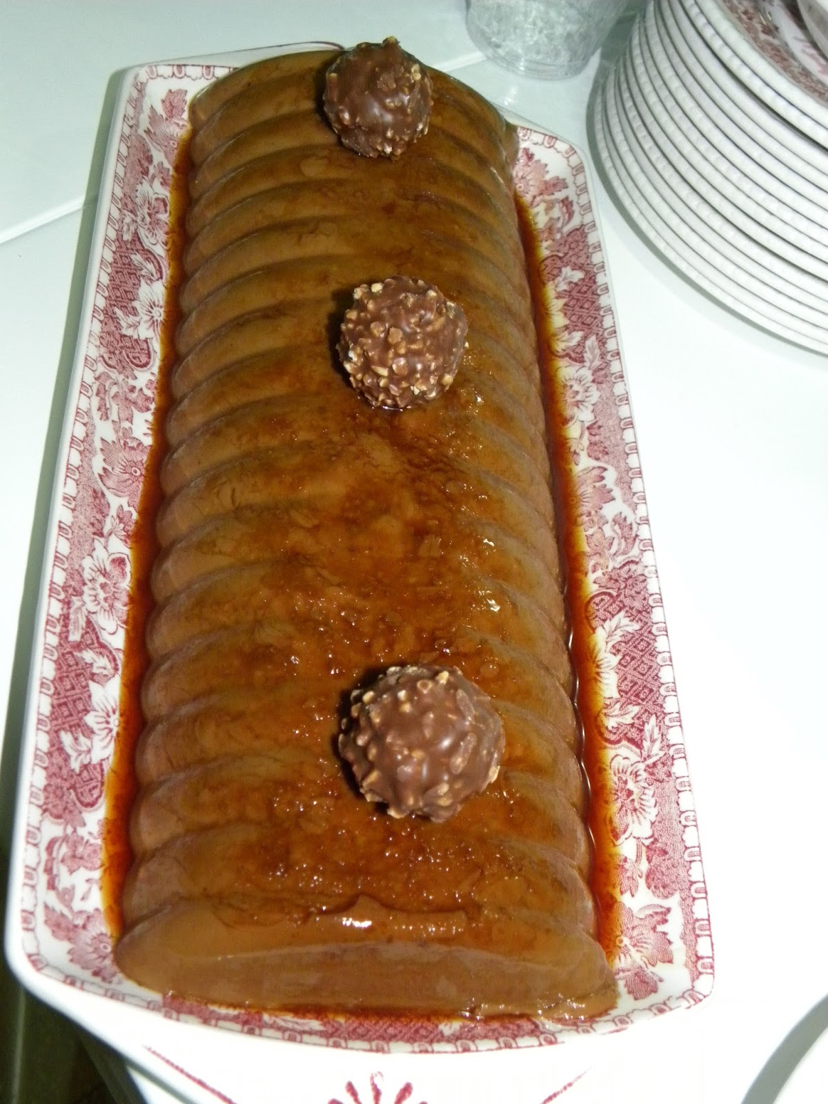 TRASTEANDO EN MI COCINA: FLAN DE FERRERO ROCHER