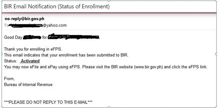 How to Register with the BIR eFPS (eFiling and Payment System) - Ines ...
