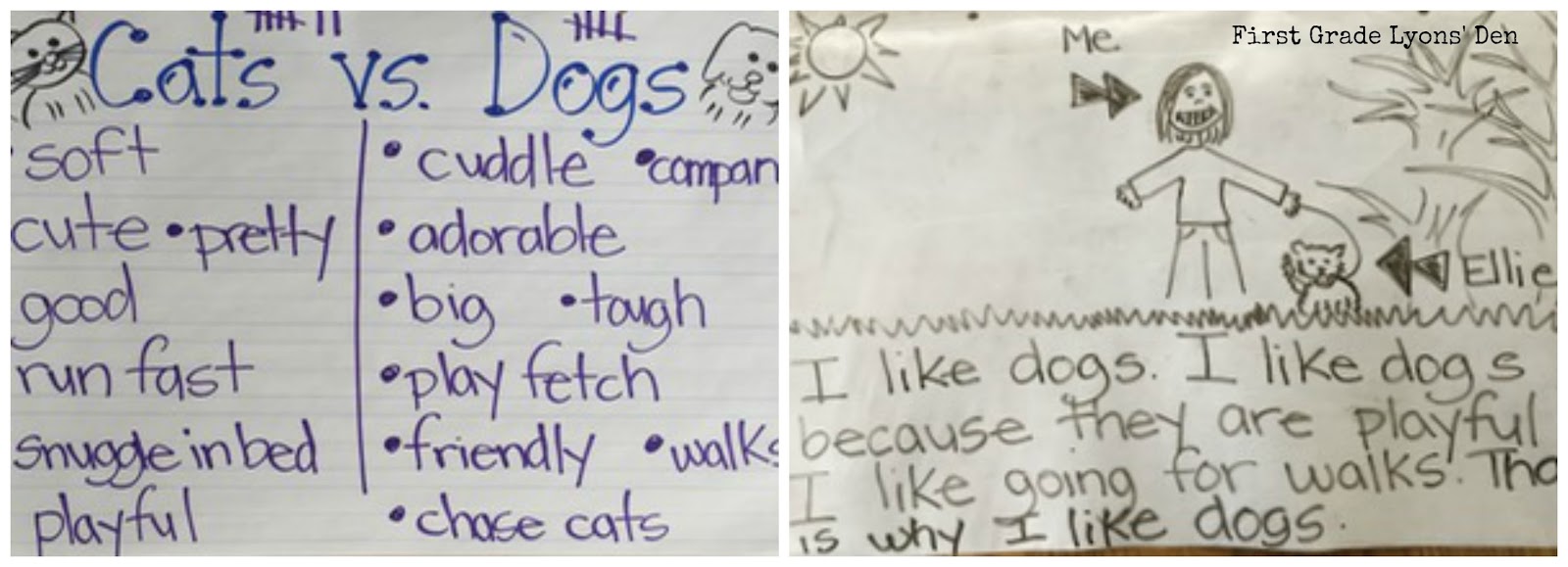 First Grade Lyons' Den: More Opinion Writing