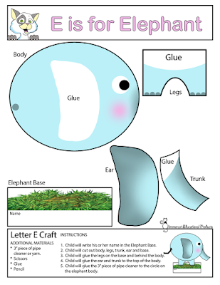 Glimmercat Education: Elephants, Envelopes, Eggs & an Elf! Crafts for ...