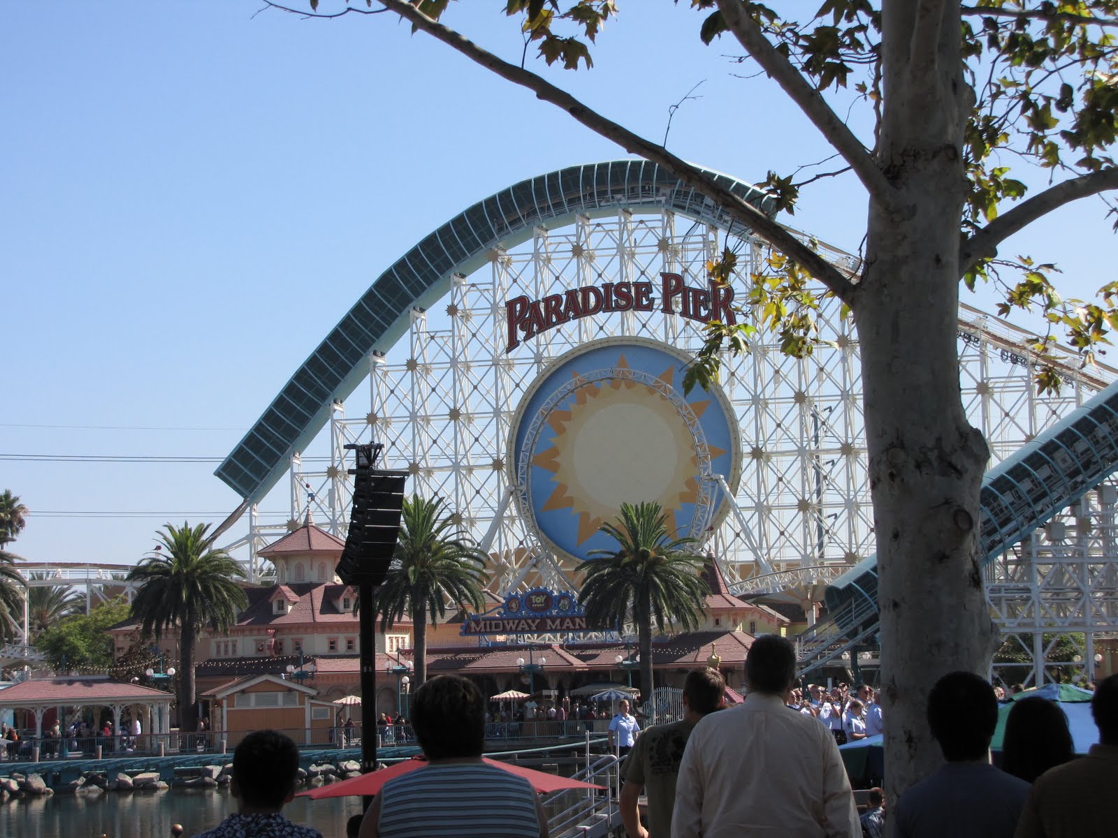 365 days of sun: Paradise Pier Roller Coaster Sun