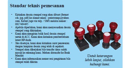 Stampel Murah: Contoh Stampel