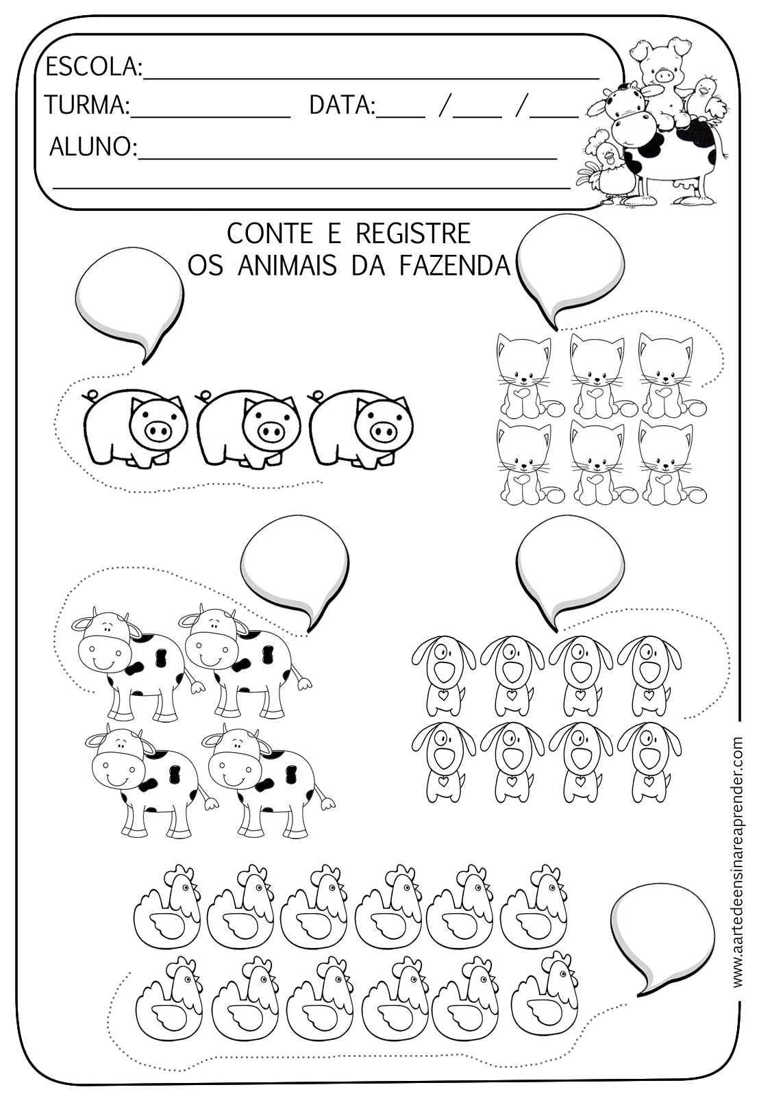 Atividade pronta - Quantidade ~ Ensinar Aprender