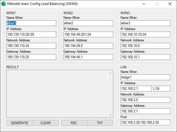 Mikrotik Auto-Config Load Balancing (3WAN) ~ WISP TOOLS - Las Mejores ...