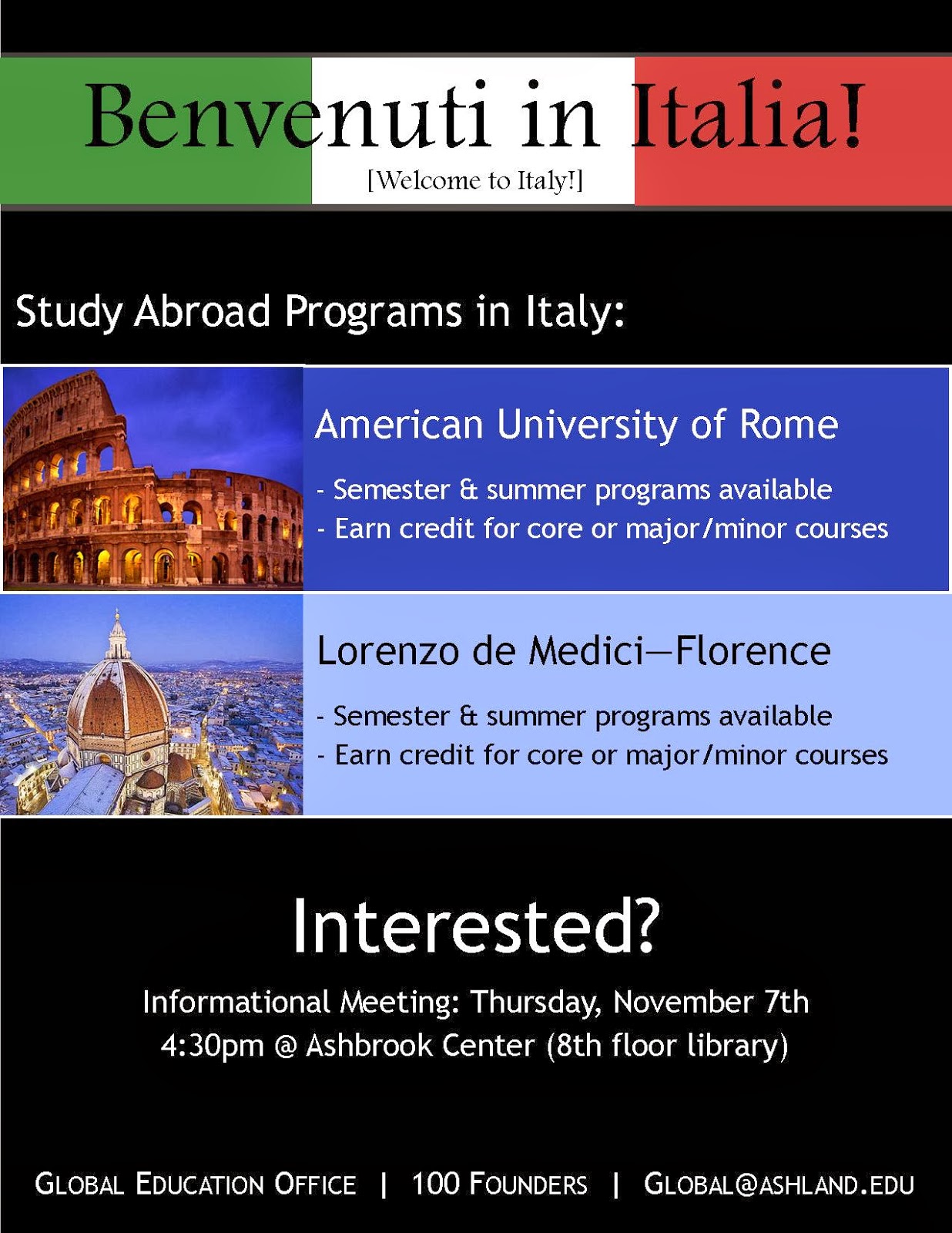 History and Politics @ AU: Study Abroad Opportunities in Italy