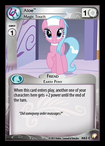 MLP Aloe, Magic Touch CCG Cards | MLP Merch
