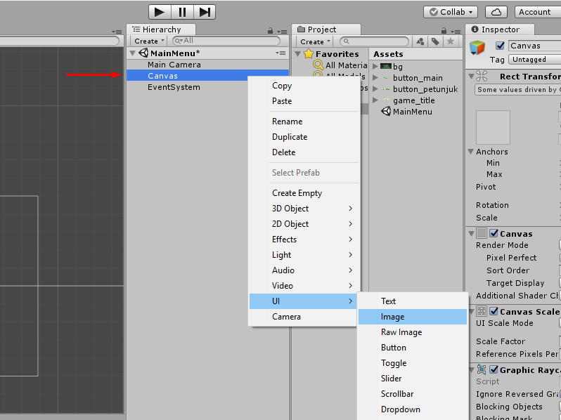 Tutorial Unity - Cara Terbaru Membuat Main Menu - Unity Tutorial Indonesia | Tutorial Unity ...