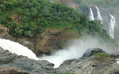 Shivanasamudra Falls near Bangalore Karnataka