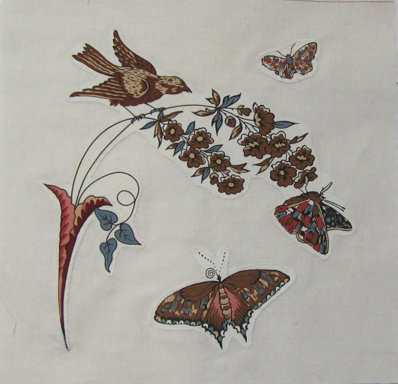 Quilting Morrell at the Farm: My First Ever Broderie Perse Block