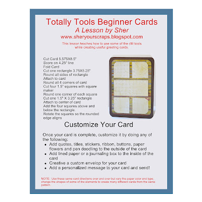 Sher Your Scraps: Totally Tools Greeting Cards