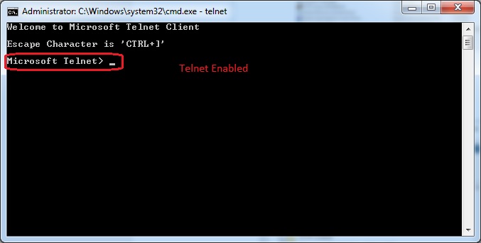 Knowledge Area How To Enable Telnet Client On Windows