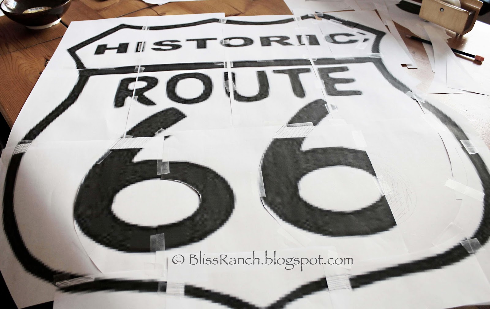 Bliss Ranch: Route 66 Stencils