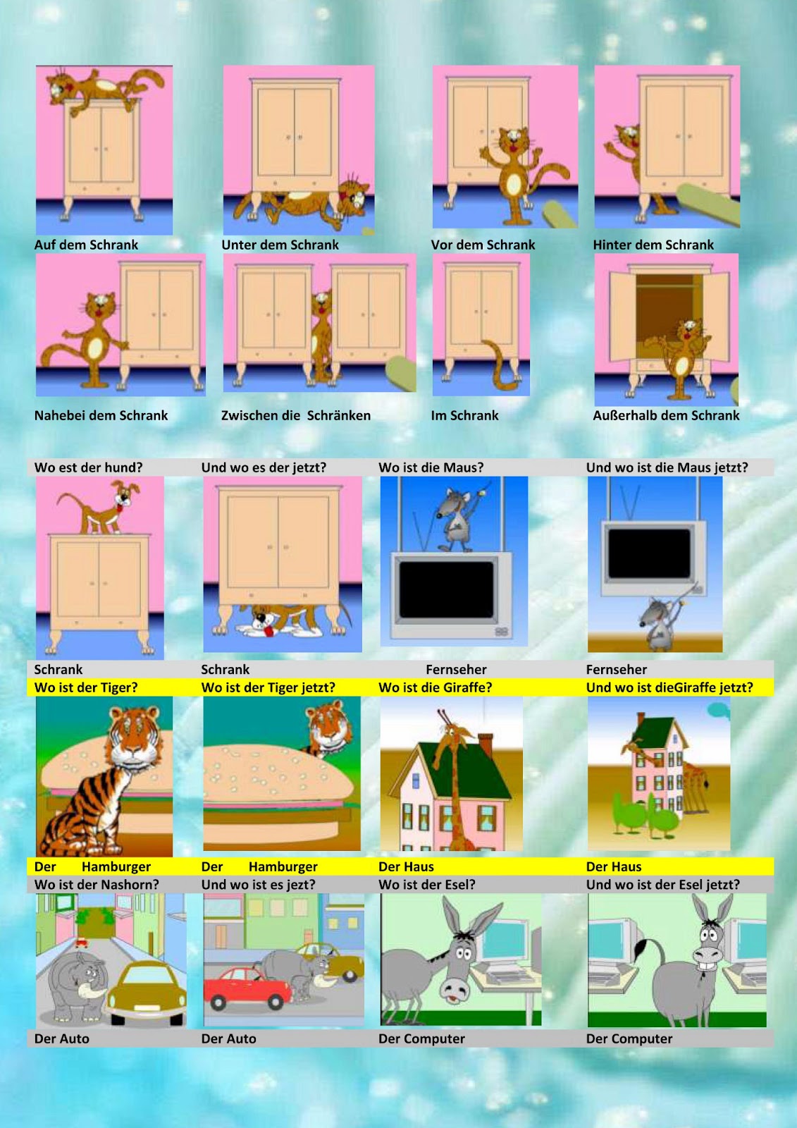 learn different languages with tips: German Prepositions