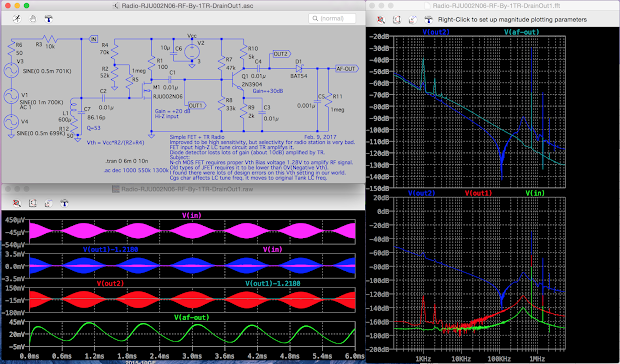 Designing Radios, Electronics. /通信装置設計入門・学習: 小信号・高周波/RF JFETアンプの設計法を探る(2SK241,2SK192対応) 暫定版