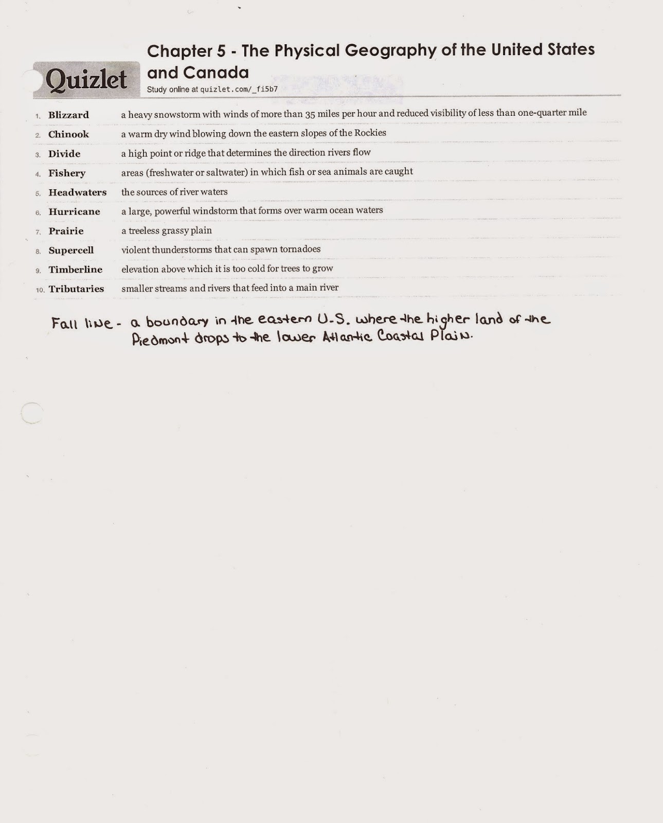 Mr. E's World Geography Page: Chapter 5 - The Physical Geography of the ...