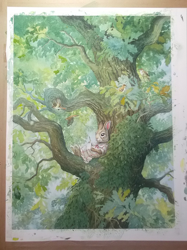 Chris Dunn Illustration/Fine Art: Paisley Rabbit Cover, Leaf By Leaf ...