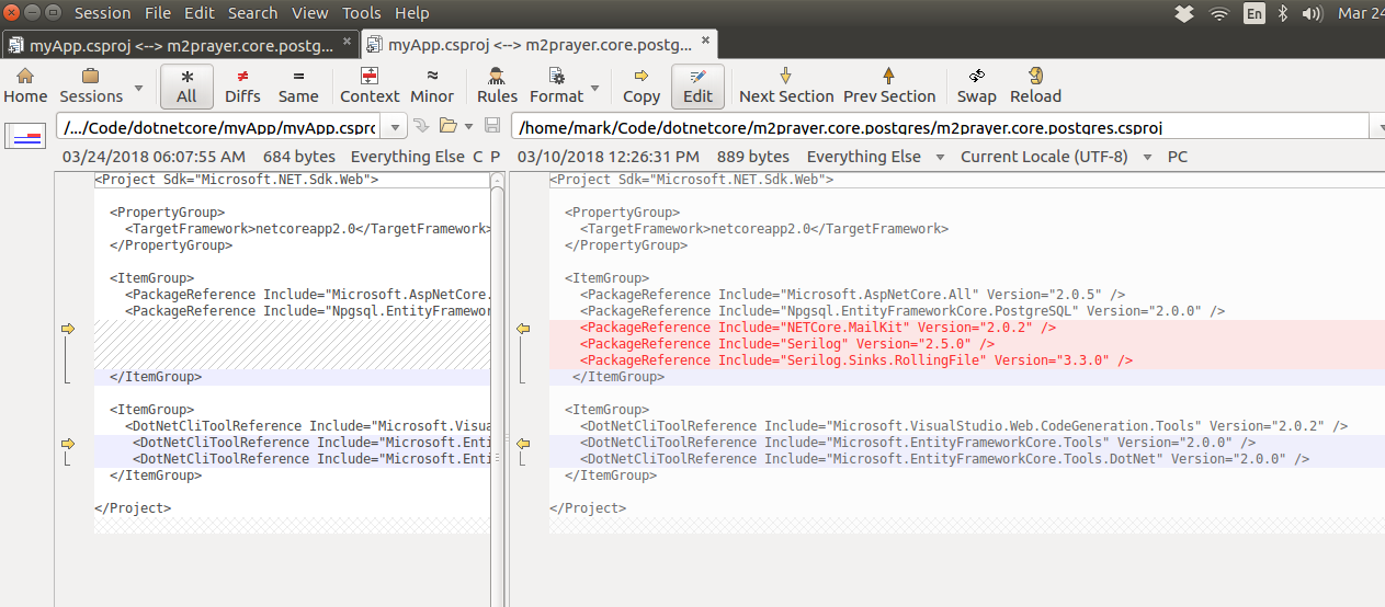 Marks Musings Aspnet Core 2 With Postgresql On Linux Part 4 Sync Configuration Differences