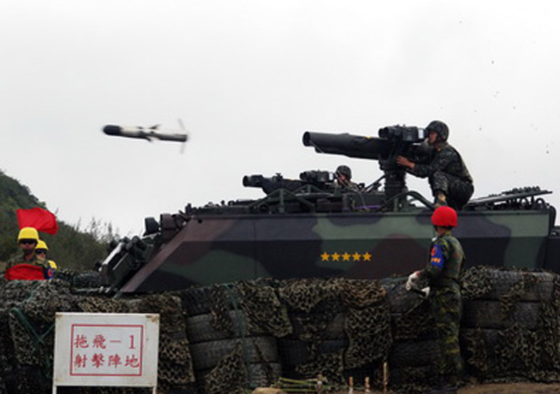 Tow Missile Hitting Tank