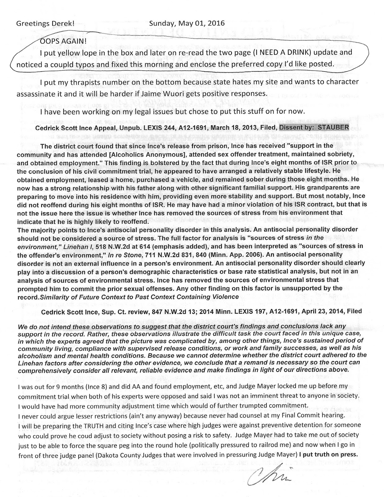 Please Help Chris Krych, an American Citizen!: MN Truth: "Verge of ...