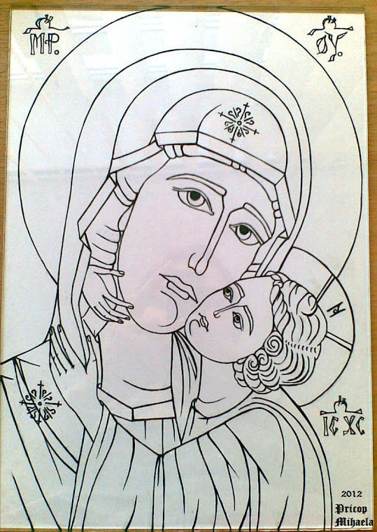 ICOANE ORTODOXE PICTATE: Icoana cu Maica Domnului și Pruncul Iisus ...