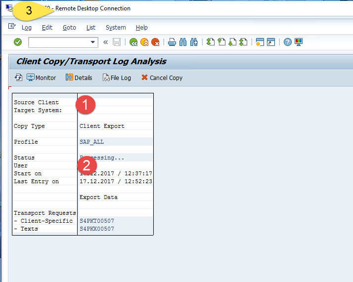 EMBEDDED SAP 360: Client Export and Import in PRD and QAS system:-
