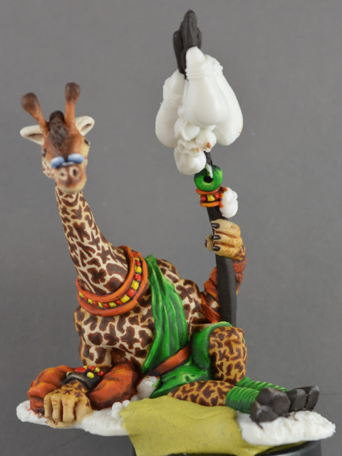 Jen's Mini Painting: Giraffe Man: More bits