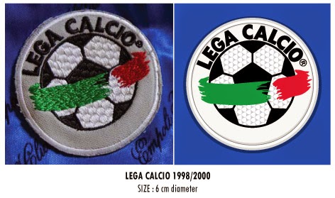 Football teams shirt and kits fan: Patch Lega Calcio 1998/2003