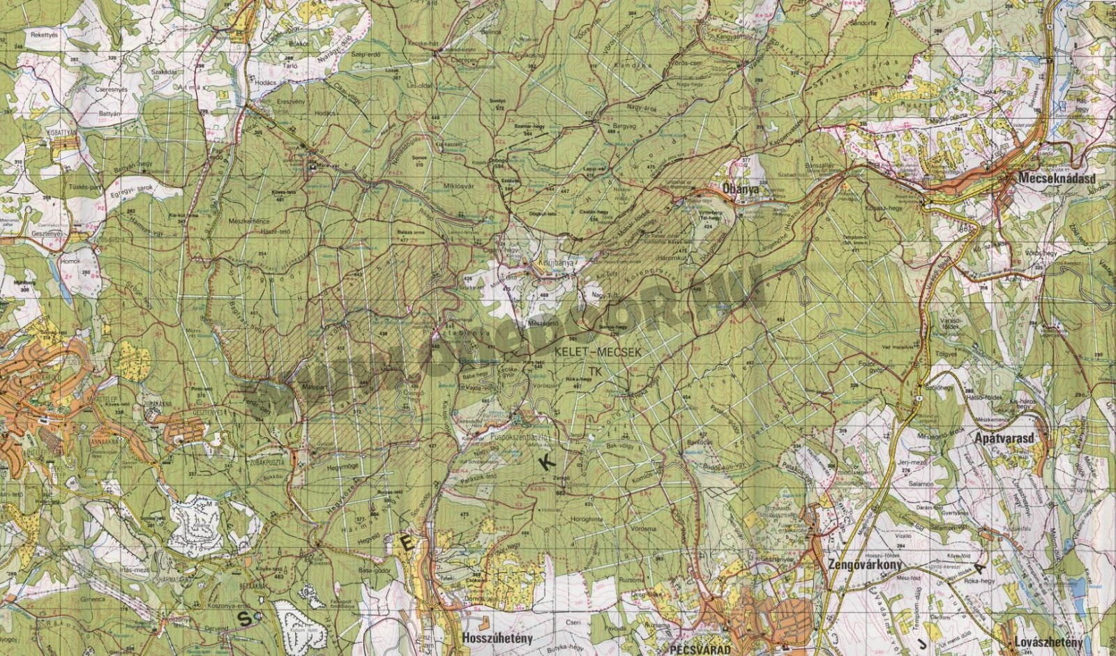 Mecsek Túra Térkép | Térkép