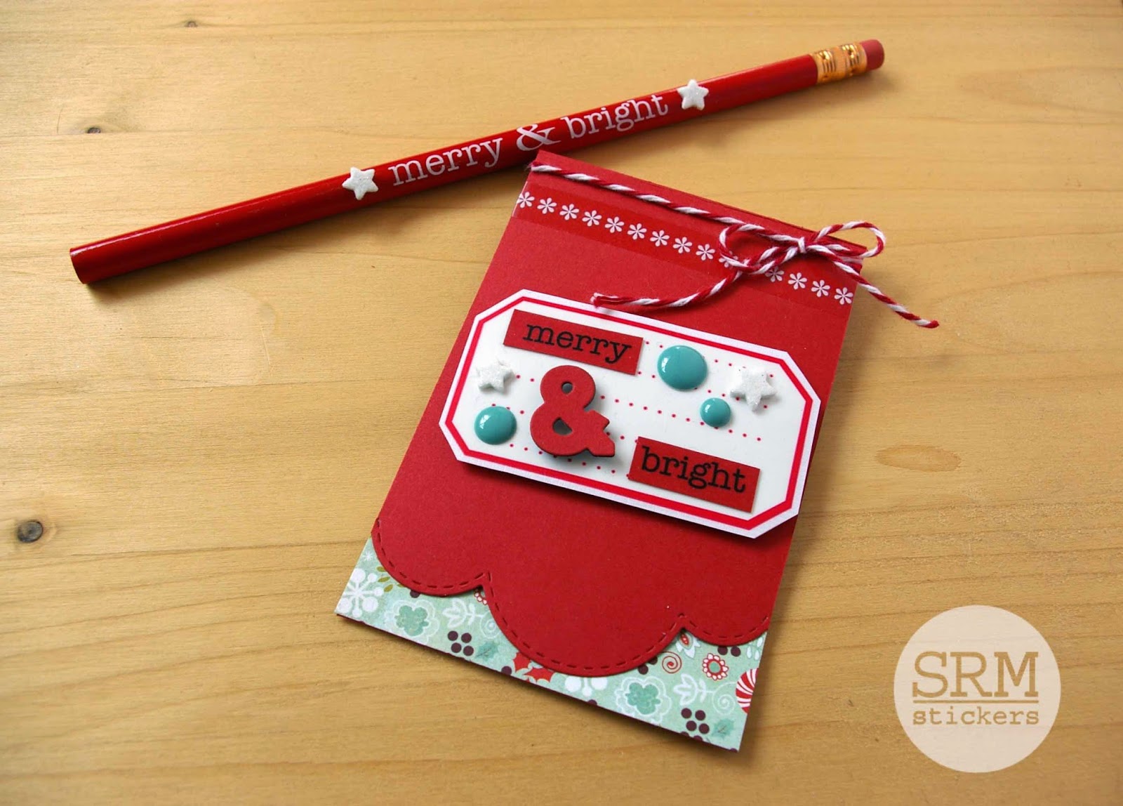 SRM Stickers: Merry & Bright Stocking Stuffer by Lorena