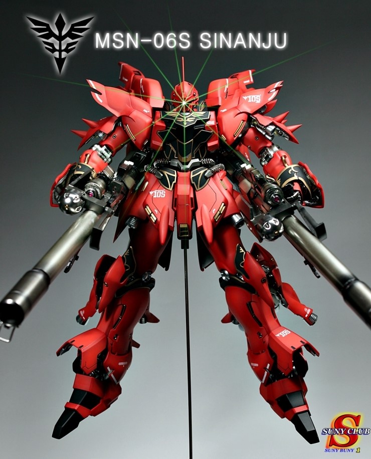 GUNDAM GUY: MG 1/100 MSN-06S Sinanju - Customized Build