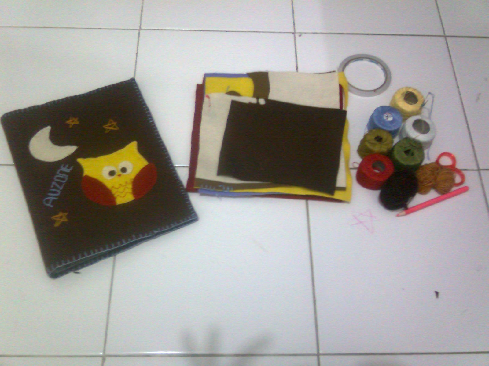 Look to the Sky: Sampul Binder Flanel Handmade