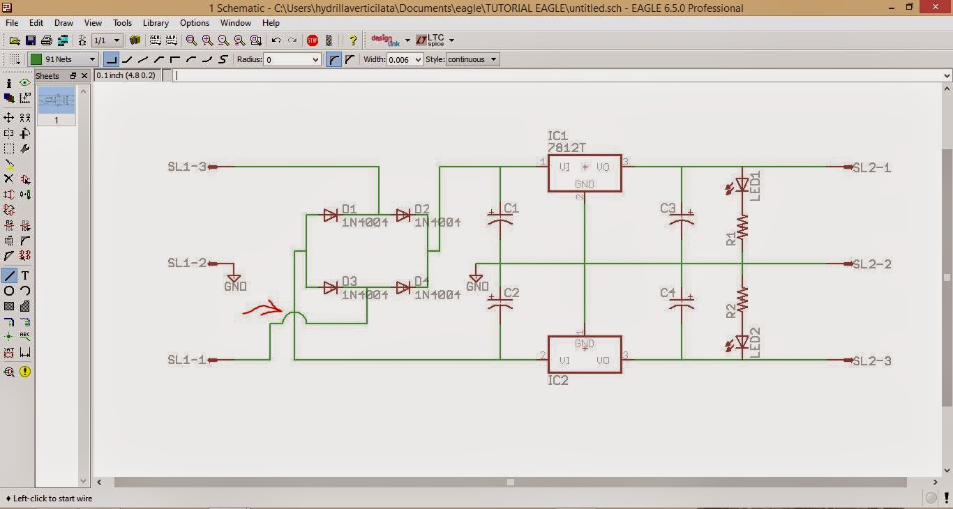 mamentronika: TUTORIAL DESAIN PCB MENGGUNAKAN EAGLE (Membuat Skematik ...