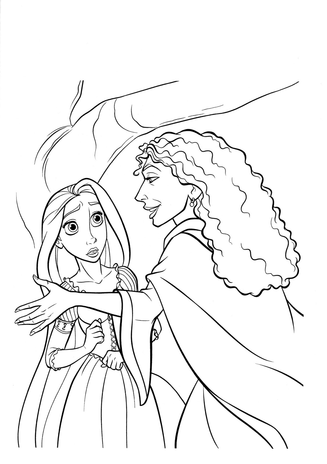 Tangled - Rapunzel Coloring Pages | Craetive Kids Colouring