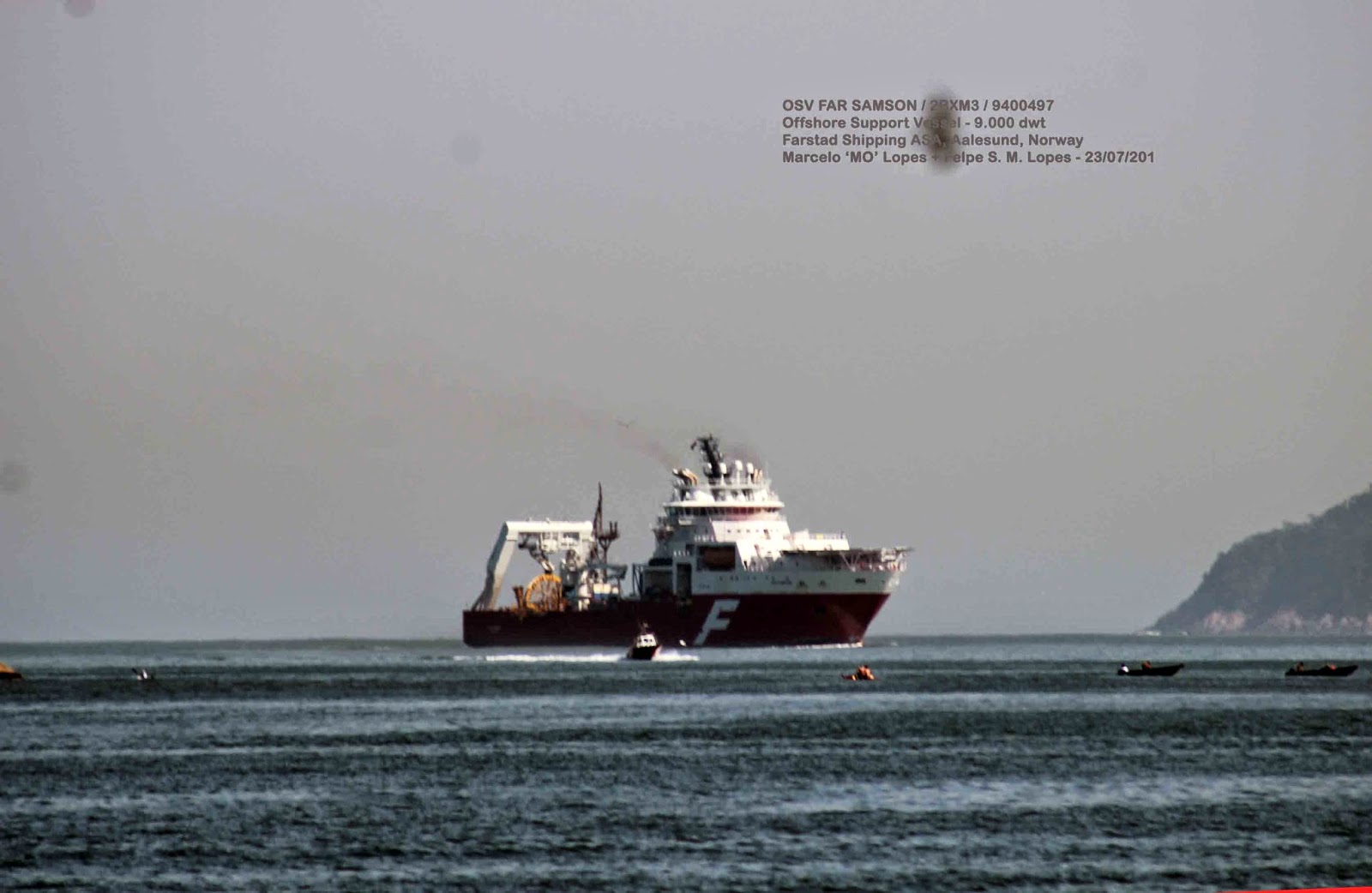 Santos Shiplovers: OSV Far Samson / 2BXM3 - Primeira escala no porto ...