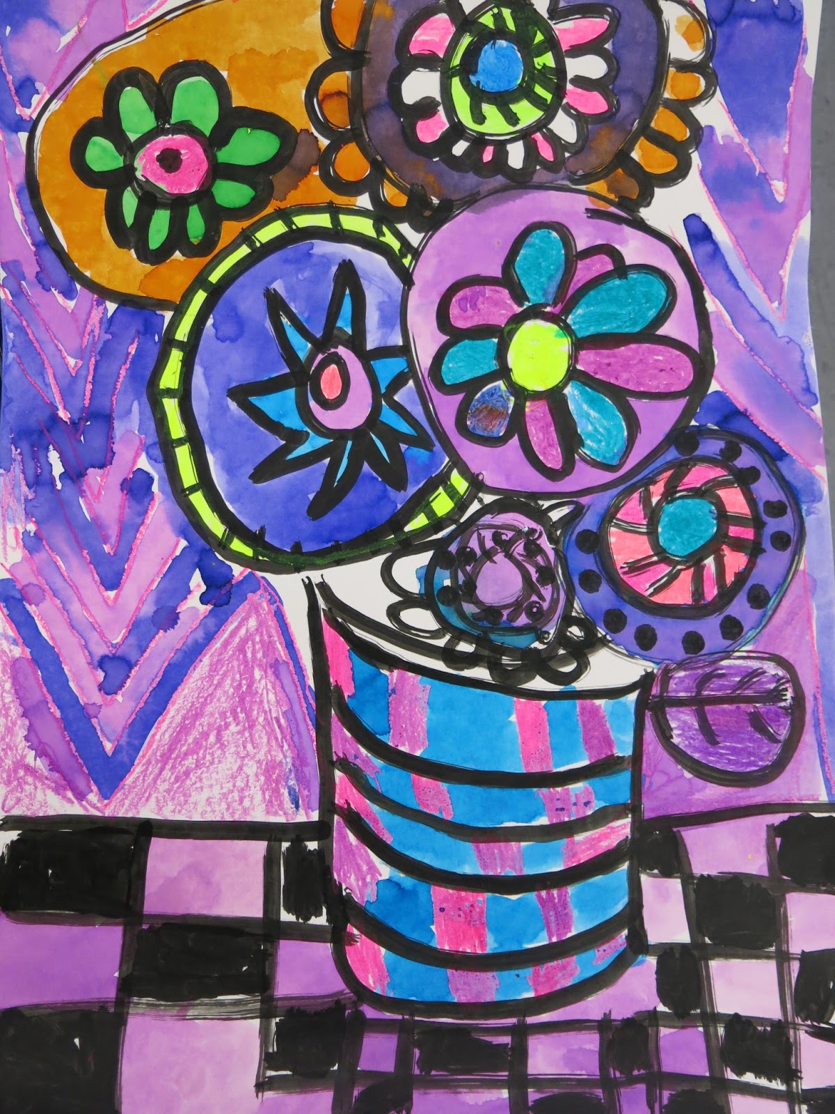 Cassie Stephens: In the Art Room: Heather Galler Inspired Bouquets by ...