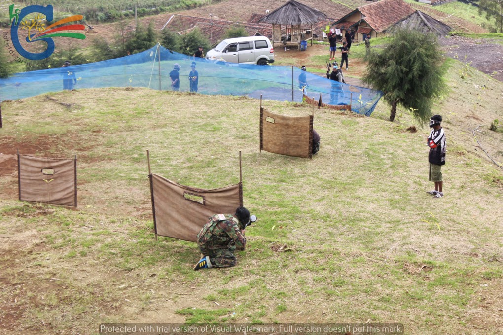 Kamojang Green Resort: Paintball di Kamojang Green Resort Garut