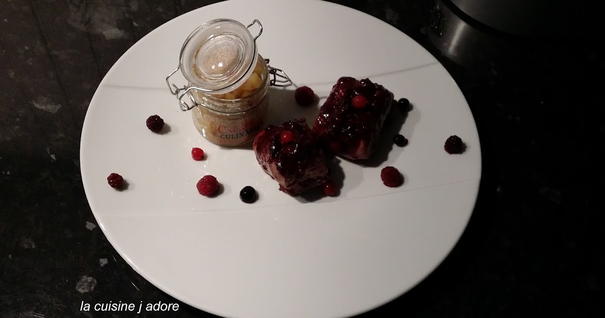la cuisine j adore : PAVE DE SANGLIER SAUCE AUX FRUITS ROUGES ( recette ...
