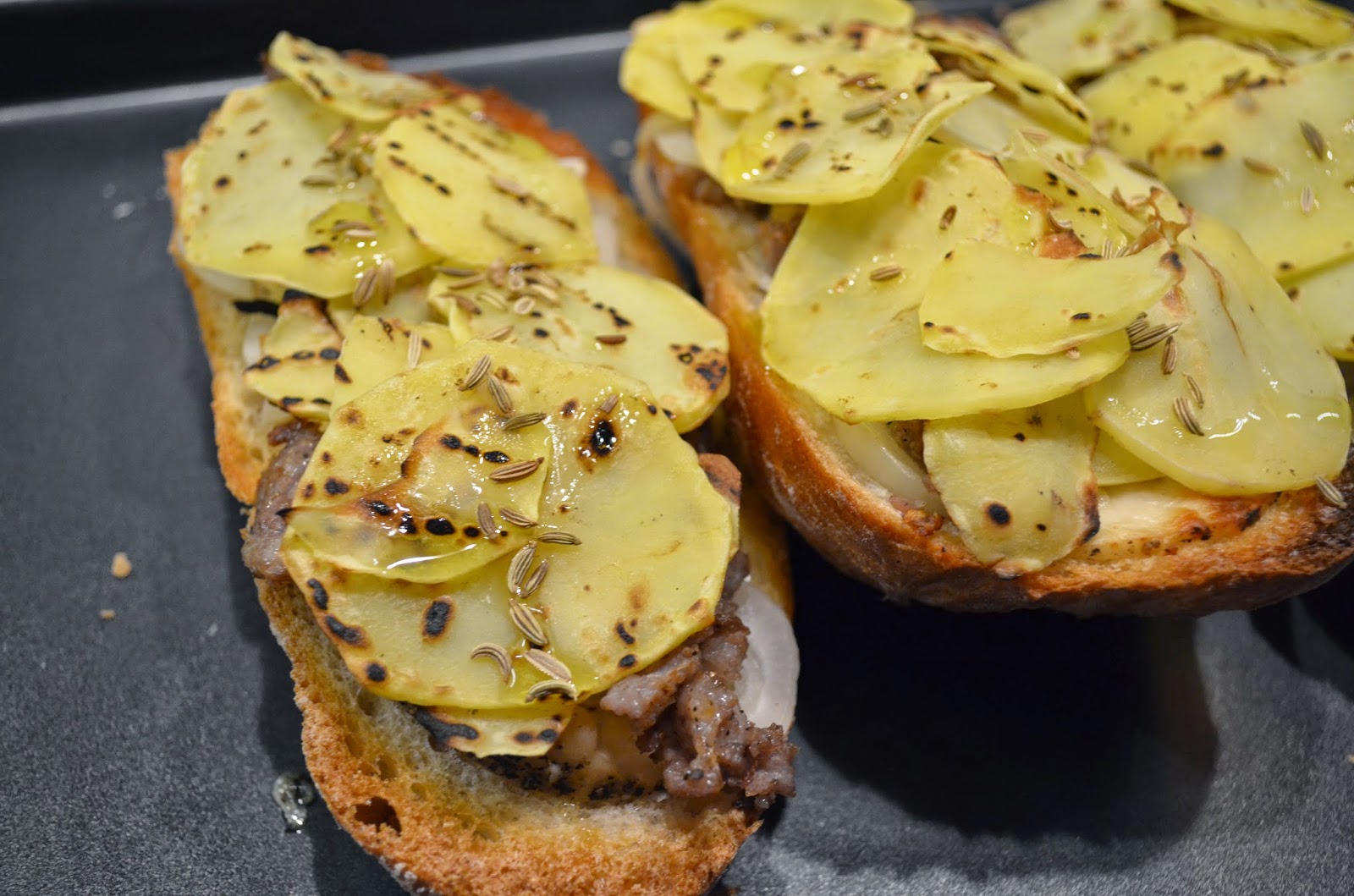 Maltese Sausage and Potato Ftira ~ Stuff and Spice