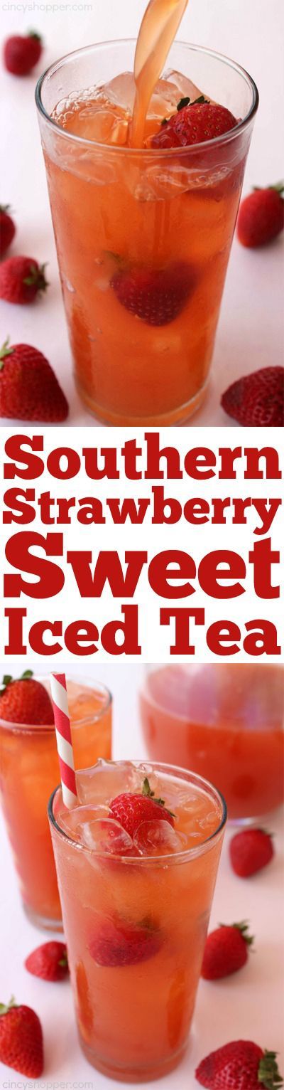 SOUTHERN STRAWBERRY SWEET ICED TEA - Book Of Recipes