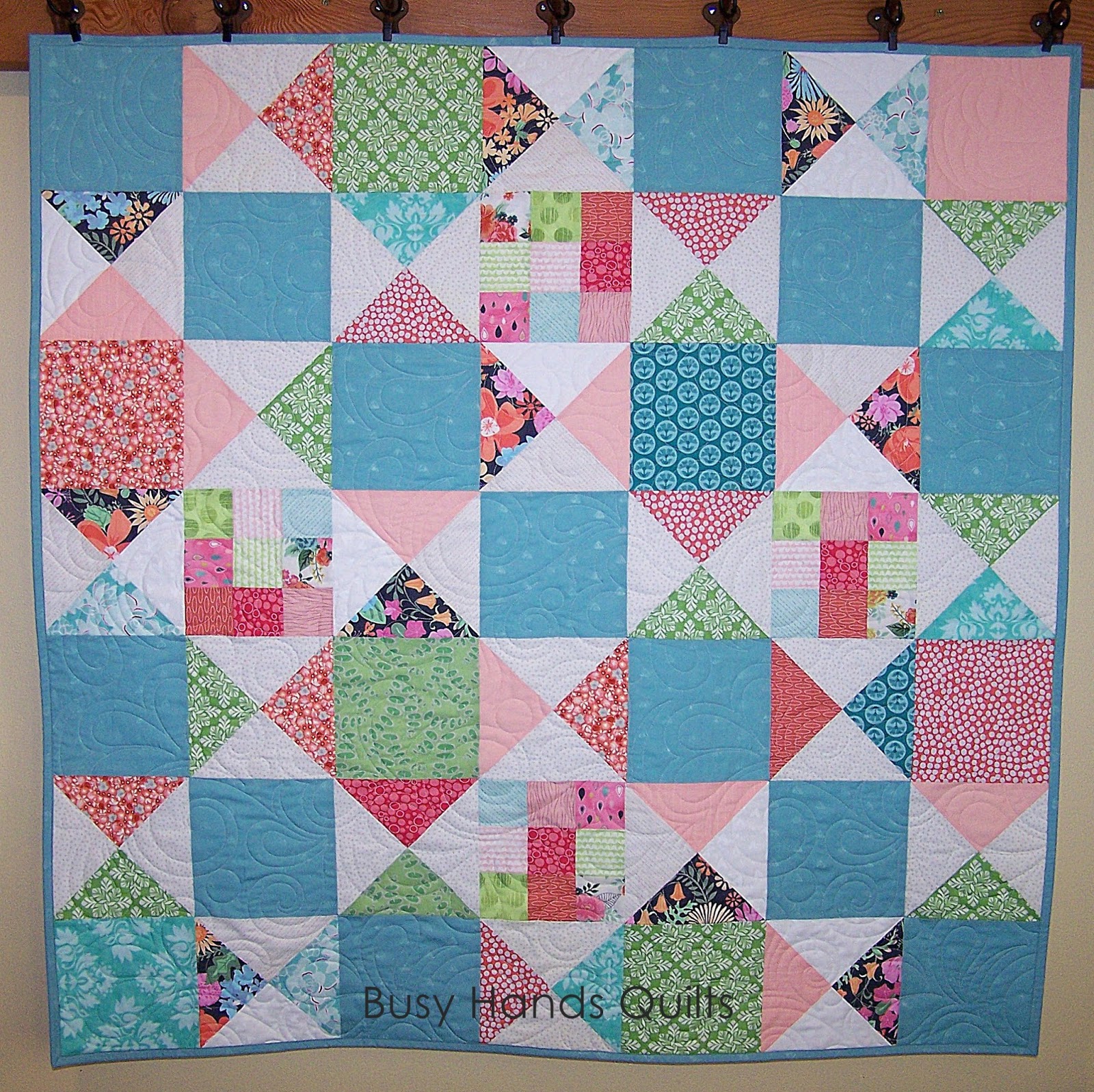 Busy Hands Quilts: Scrappy Patchwork Baby Quilt | Finished or Not ...
