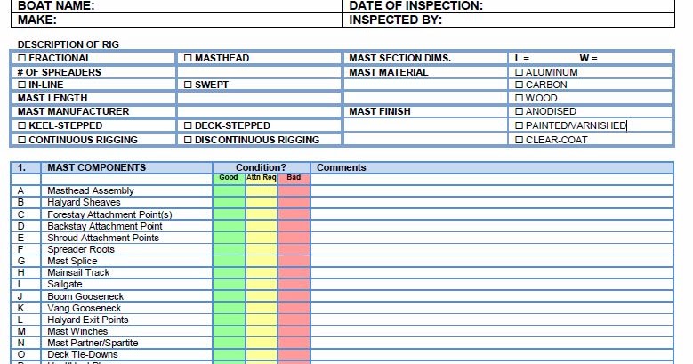 The Crowley Advisor: Crowley's Yacht Yard Standing Rigging Inspection Form