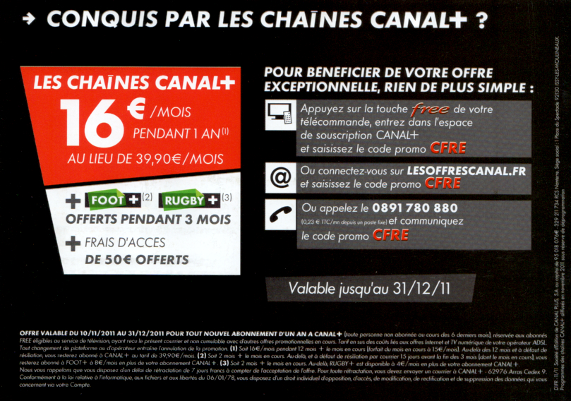 code promo canal+ - France News Collections
