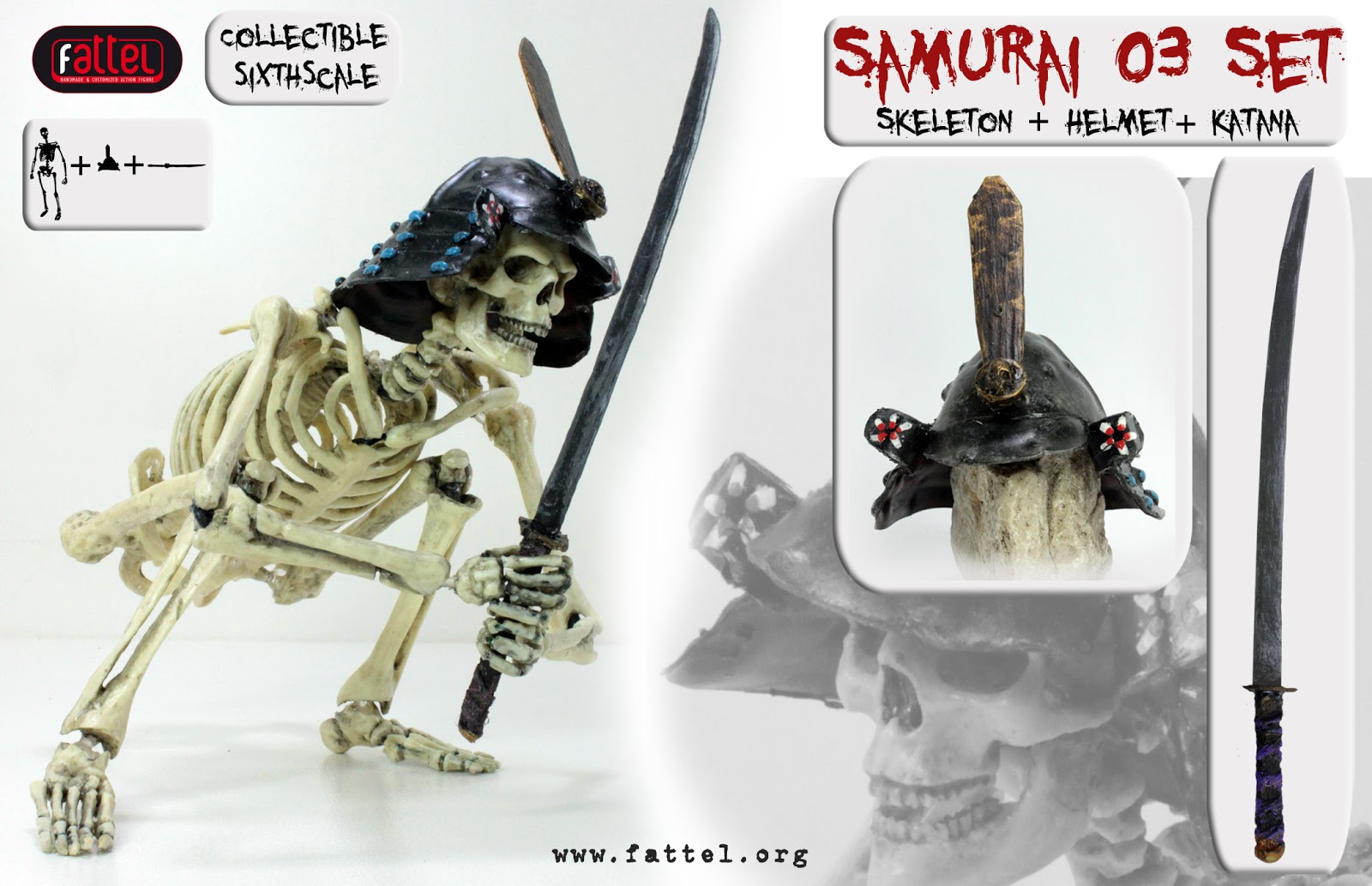 Action figure skeleton by Fattel: action figures mini set skeleton ...