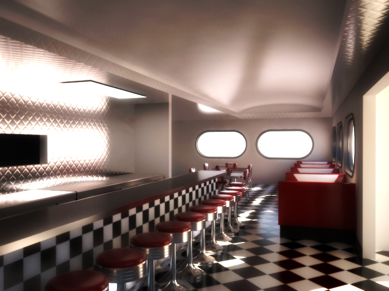 Joel Lueck: Diner Interior - New Look