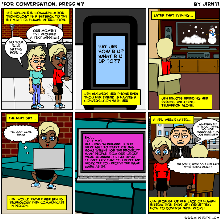 My Life at a Glance in English Class: Comic Strip