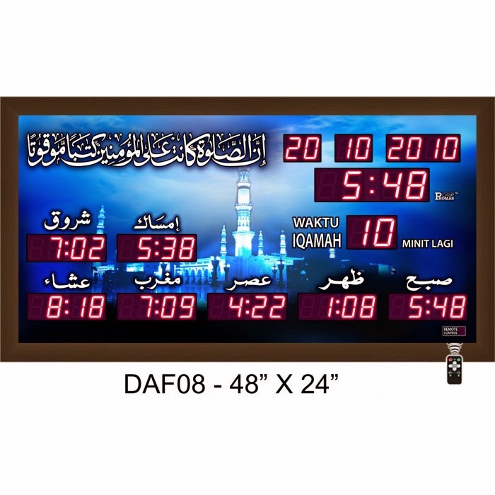 Jam Taqwim Solat Digital Dengan Azan, Bacaan Ayat Quran & Zikir: JAM ...
