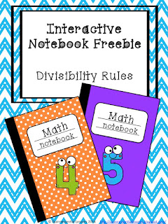 Classroom Freebies Too: Interactive Notebook Pages - Divisibility Rules