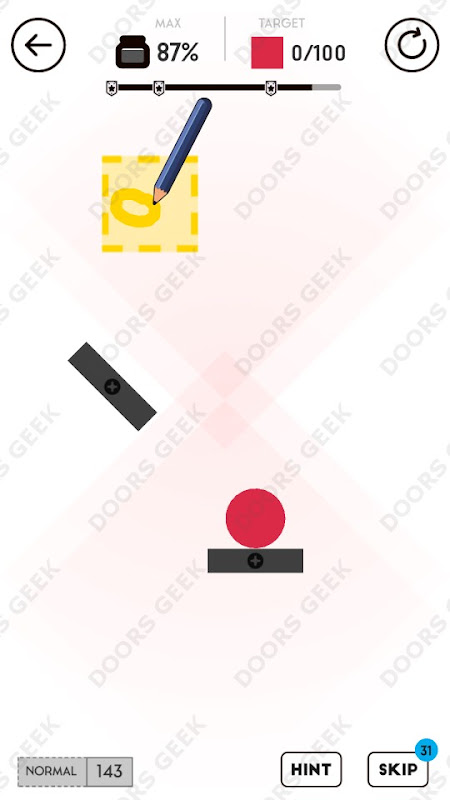 Draw Here Level 143 ~ Doors Geek